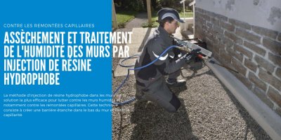 Traitement humidité des murs par injection - Le Goff BTR